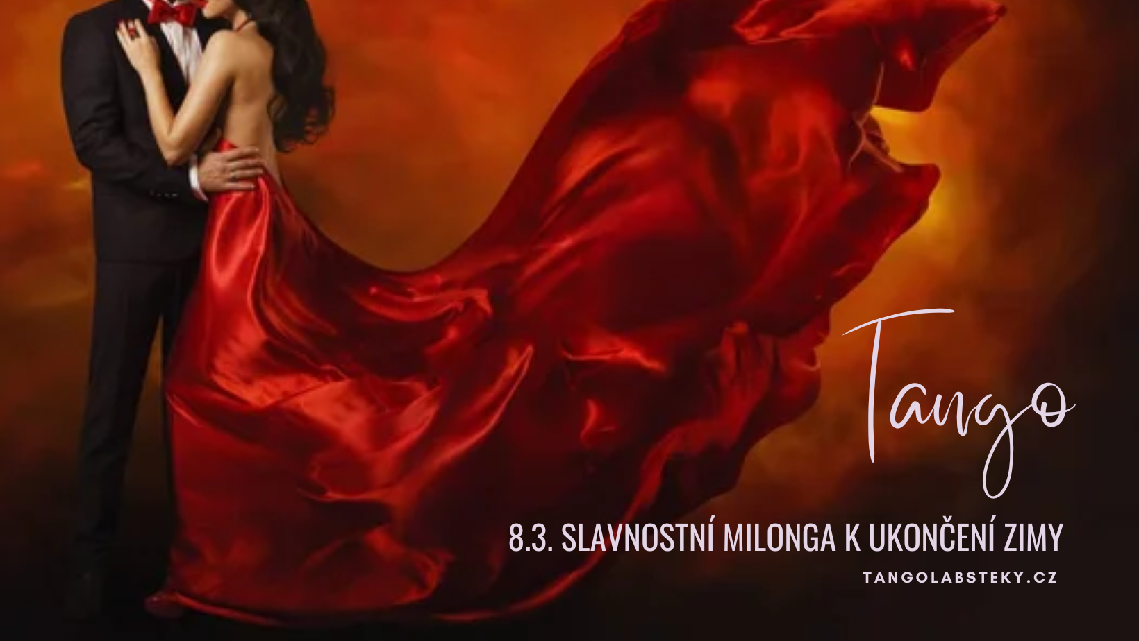 Slavnostní milonga na ukončení zimních kurzů argentinského tanga ve studiu Tangolab Štěky